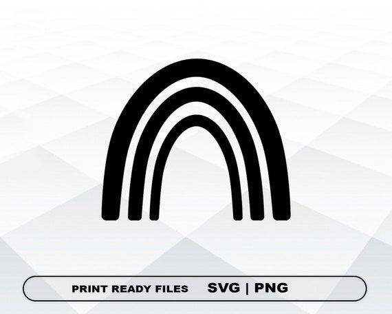 Rainbow SVG and PNG Files Clipart Rainbow Print SVG Digital - Etsy