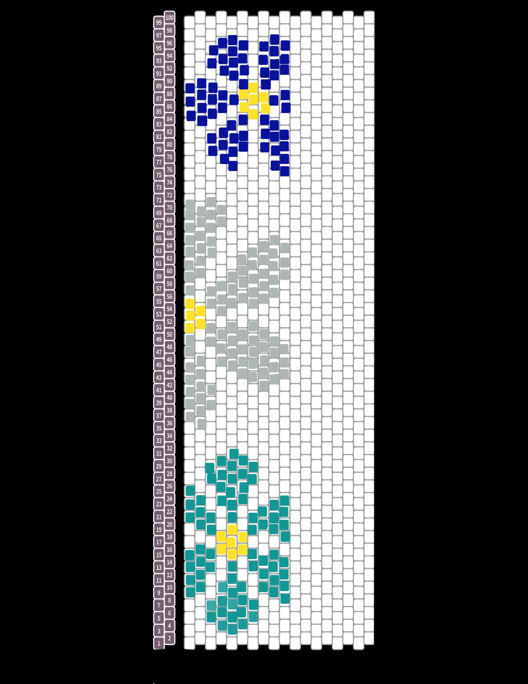 Peyote Stitch Pattern Template - Etsy