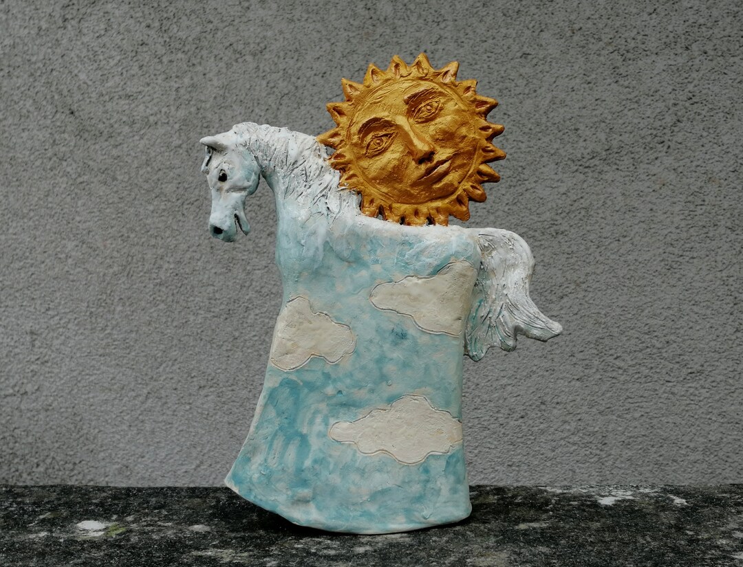 Ceramic Sculpture - "light Bearer" Handmade - Etsy