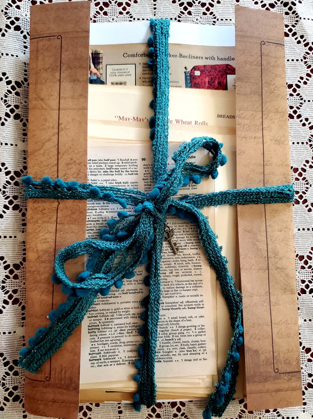 Antique Book Page Collection, Ephemera Paper Pack - Etsy