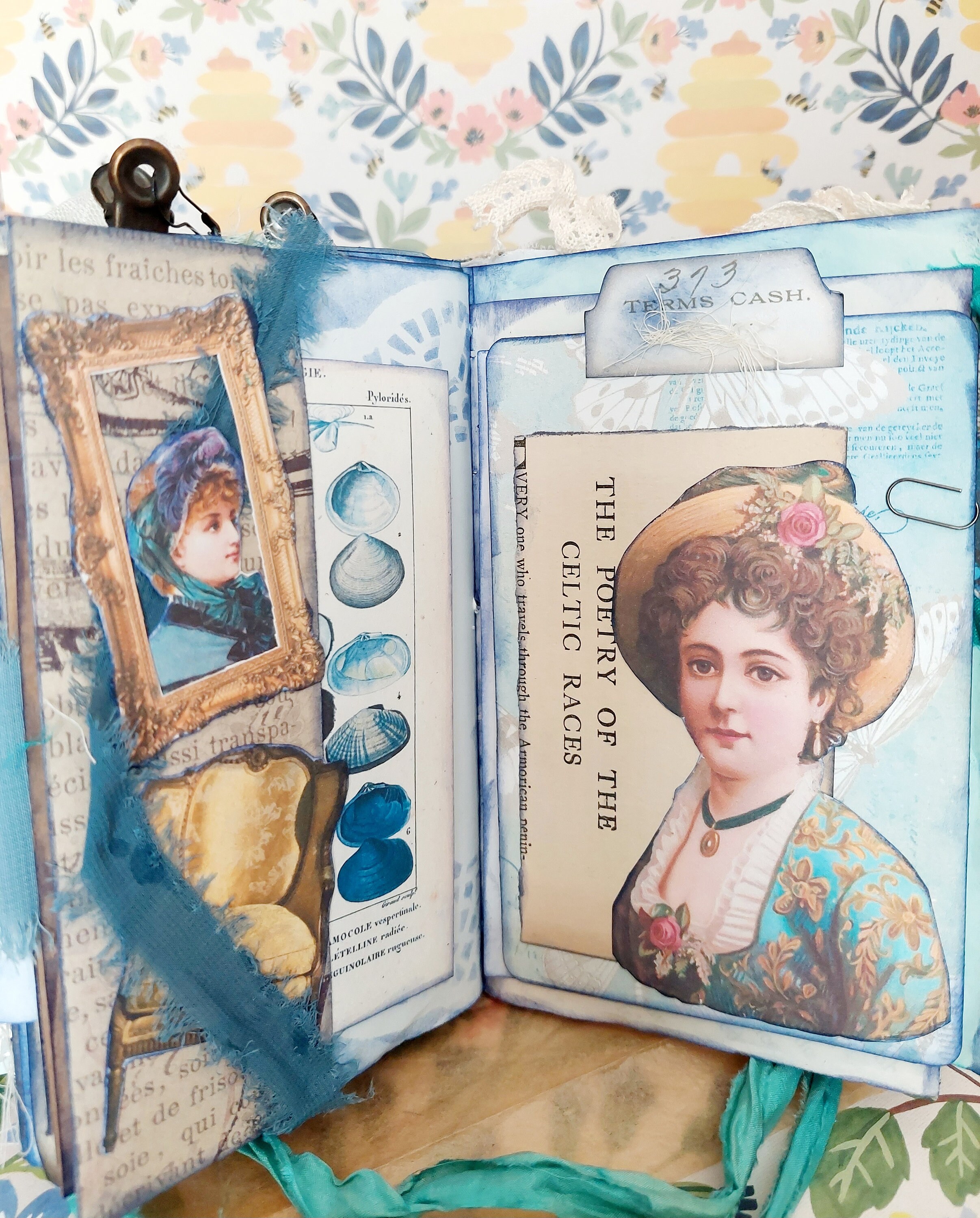 The Blue Lady Journal, Blue Lady Junk Journal, Junk Journal, Vintage ...