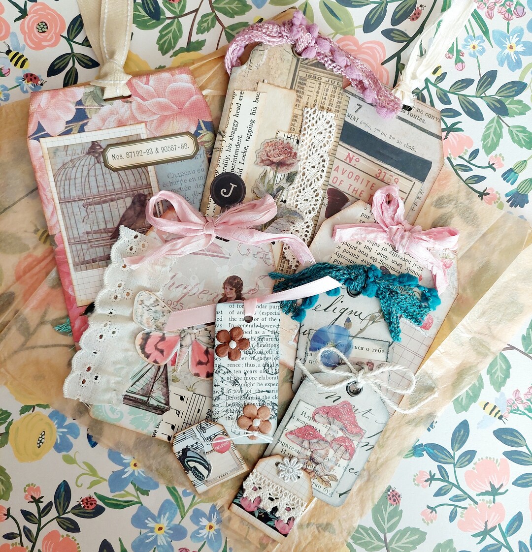 Vintage Journal Tags, Junk Journal Tags, Journal Tags, Junk Journal - Etsy