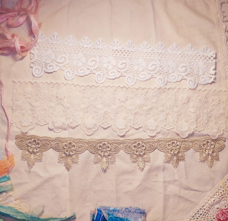 Lace Pack, Junk Journal Lace, Scrap Lace, Ephemera Lace - Etsy