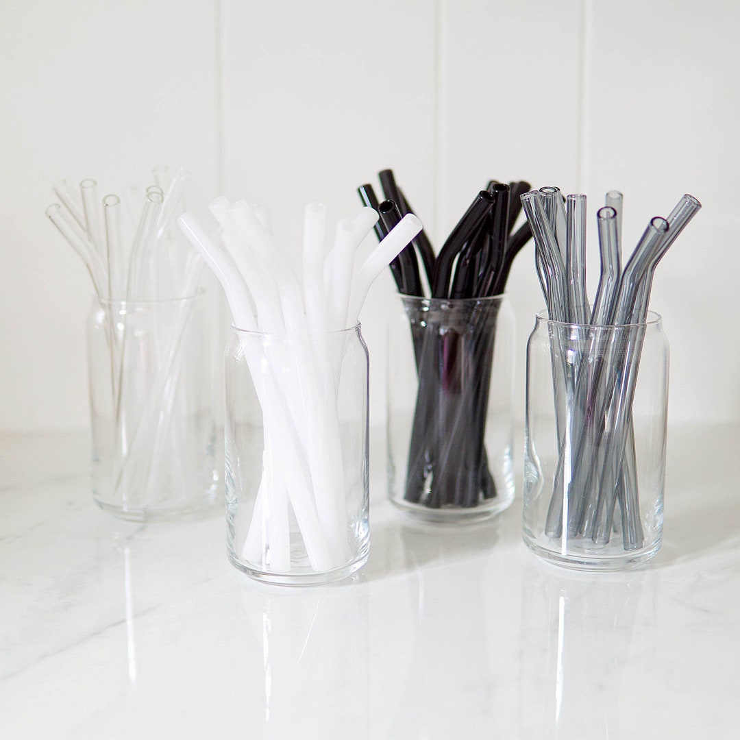 Colored Glass Straws Reusable Straws Eco Friendly Straws Colored Straws ...