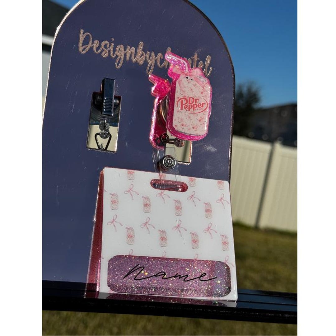 Coquette Soda Dr.p Badge Set Retractable Badge Reel,nurse,humor,office ...