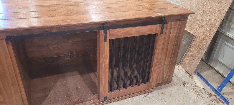 Dog Crate With Slide Out Storage - Etsy