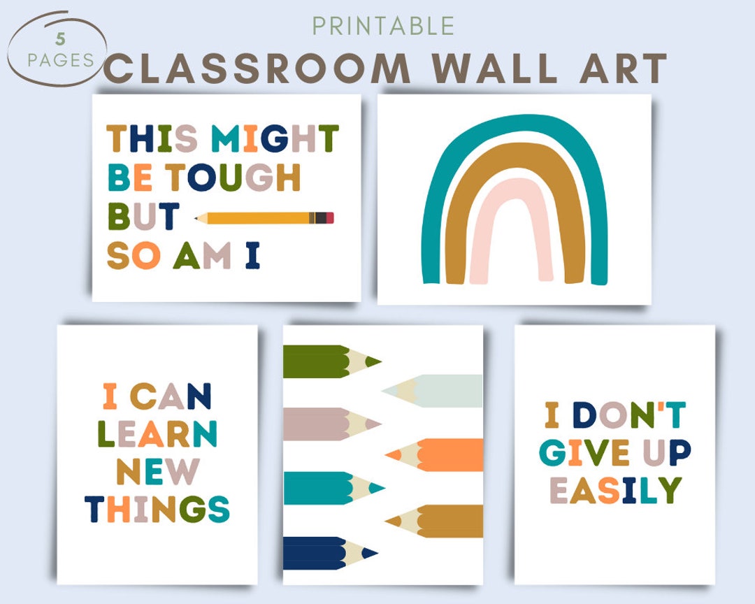 Kids Wall Art, Classroom, Wall Art, Wall Signs, Printables, Printable ...