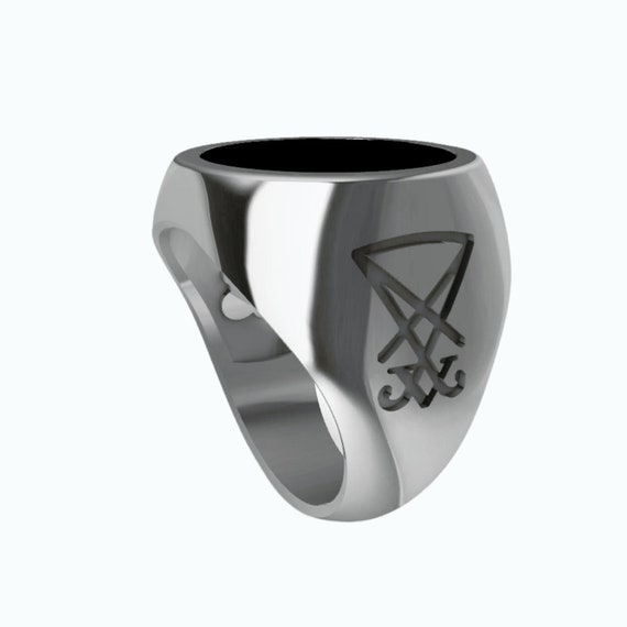 ELFASIO Lucifer Ring Sigil Of Lucifer Seal Of Satan Nepal