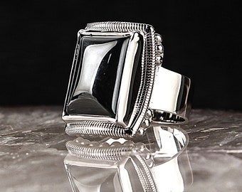 Lucifer Onyx Ring | Etsy