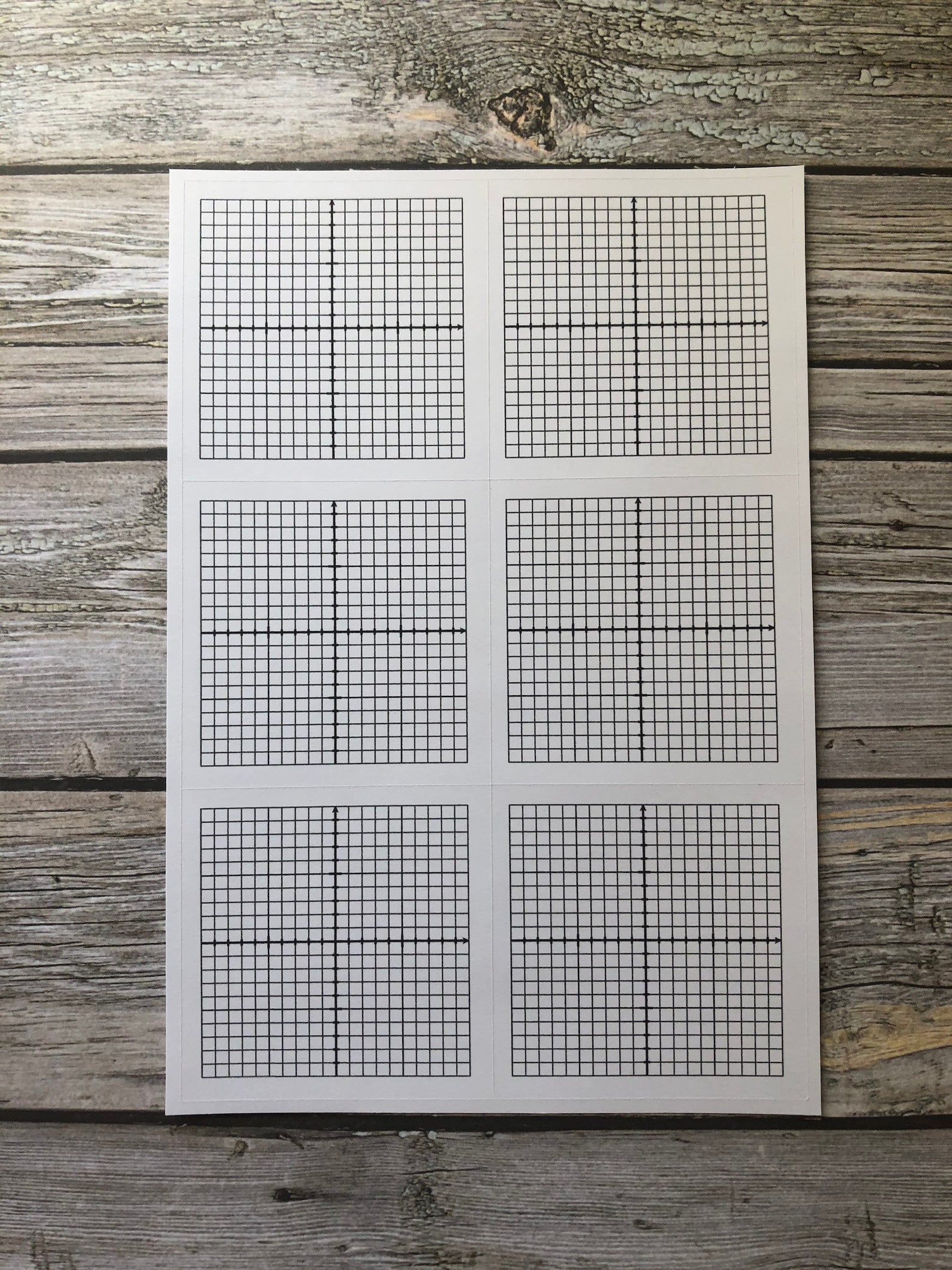 Coordinate Plane Math Stickers for Notebook 10x10 Grid Blank Paper ...