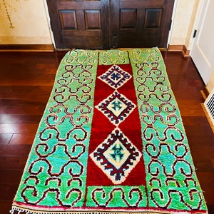 Moroccan Rug, Handmade Berber Rug, Wool Rug, Ait Abdellah Area Rug ...