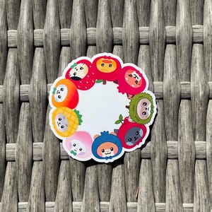 ZB1 | Zeroni Fruity Friends Stickers and Sticker Sheet - Etsy