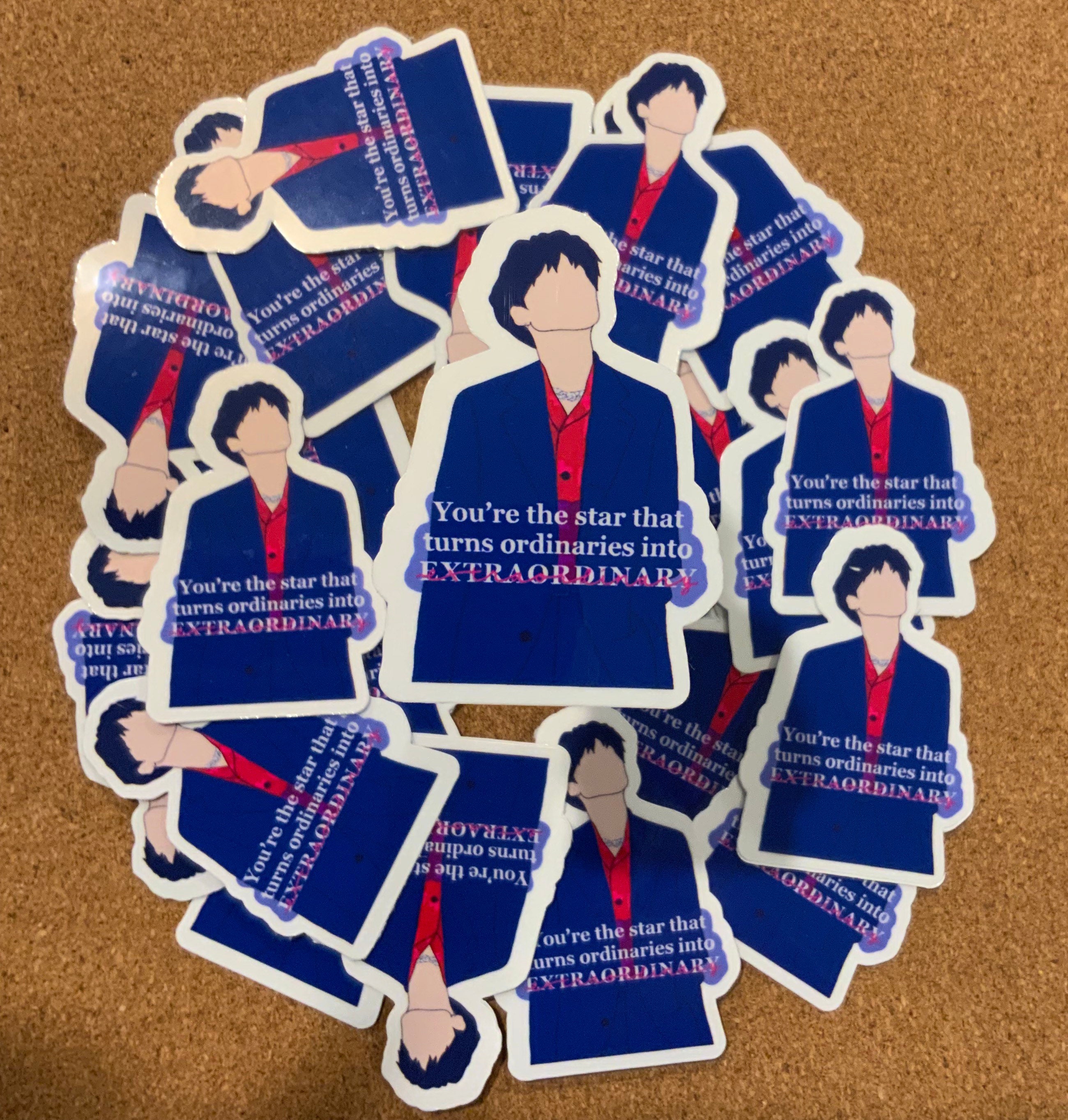 BTS Members Stickers Inspired by Songs With Lyrics | Etsy