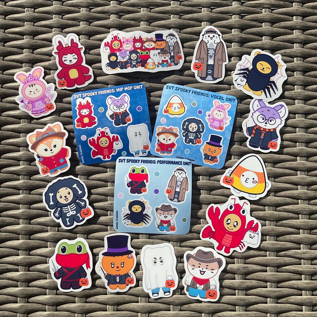MINITEEN Spooky Friends Stickers and Sticker Sheet - Etsy