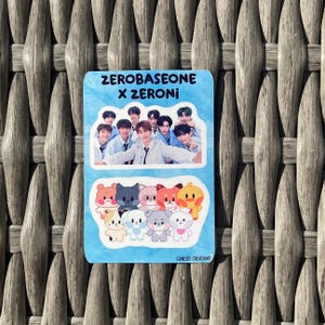 ZB1 X ZERONI Mini Sticker Sheets - Etsy