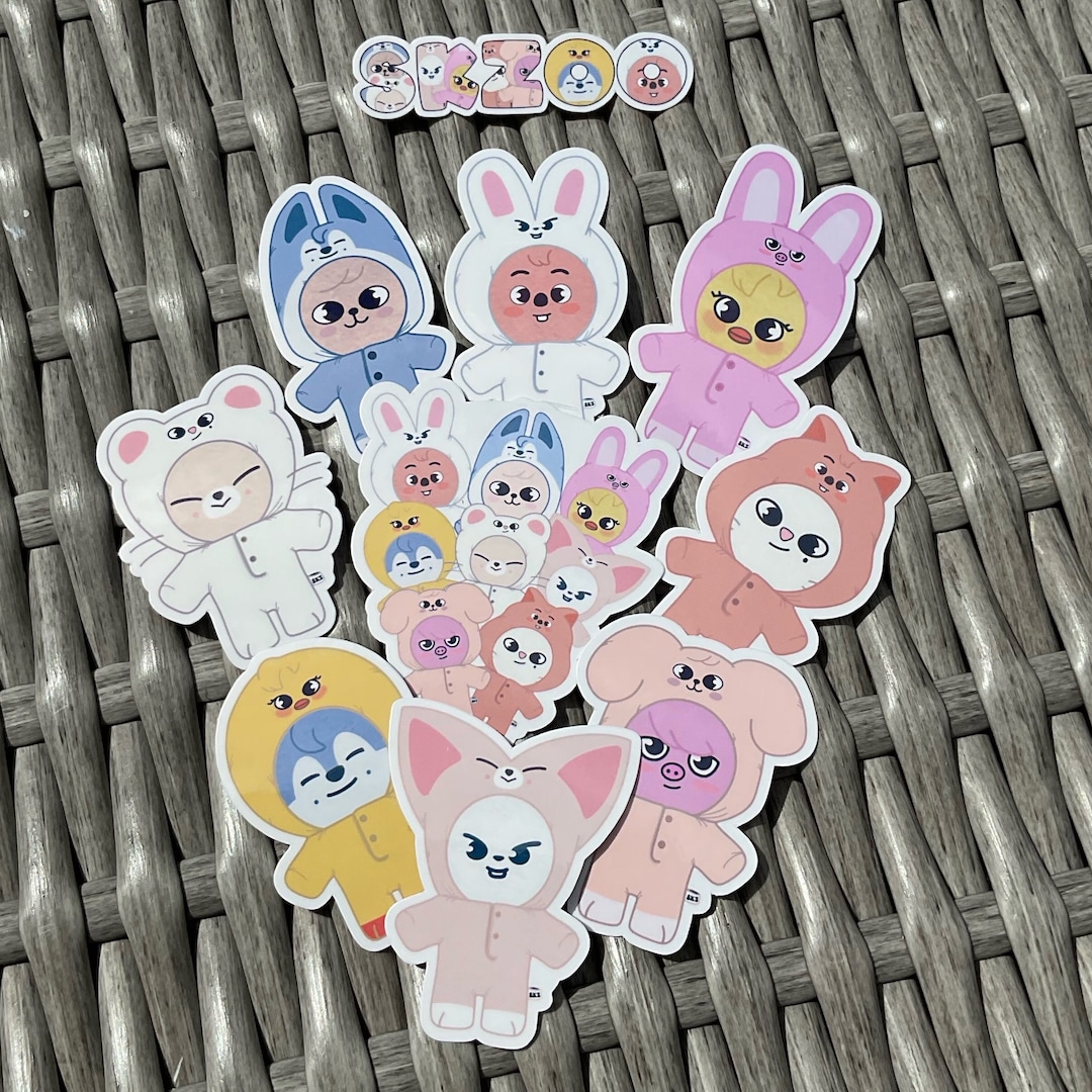Skzoo Duo Friends Stickers (stray Kids) - Etsy
