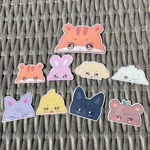 ANITEEZ Peeker Stickers (laminated) - Etsy