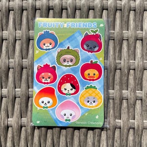 ZB1 | Zeroni Fruity Friends Stickers and Sticker Sheet - Etsy