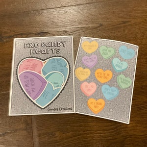 Exo Candy Hearts Sticker Set - Etsy