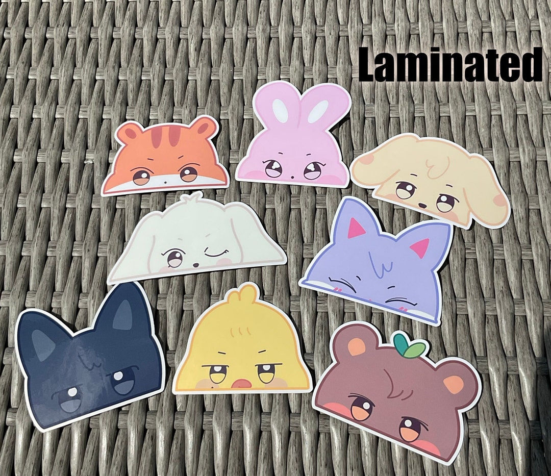ANITEEZ Peeker Stickers (laminated) - Etsy