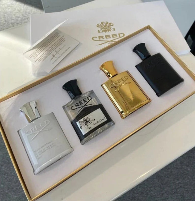 Creed 4-PC Gift Set for Men: Silver Mountain Water EDP 30ML Creed Aventus 30ML Green Irish Tweed ...