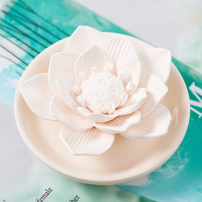Handmade Flower Ceramic Stone Diffuser Aromatherapy Essential - Etsy