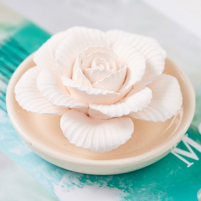Handmade Flower Ceramic Stone Diffuser Aromatherapy Essential - Etsy