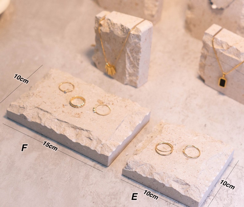 Fossil Stone Jewelry Display Set – Limestone Photography Props - Etsy UK