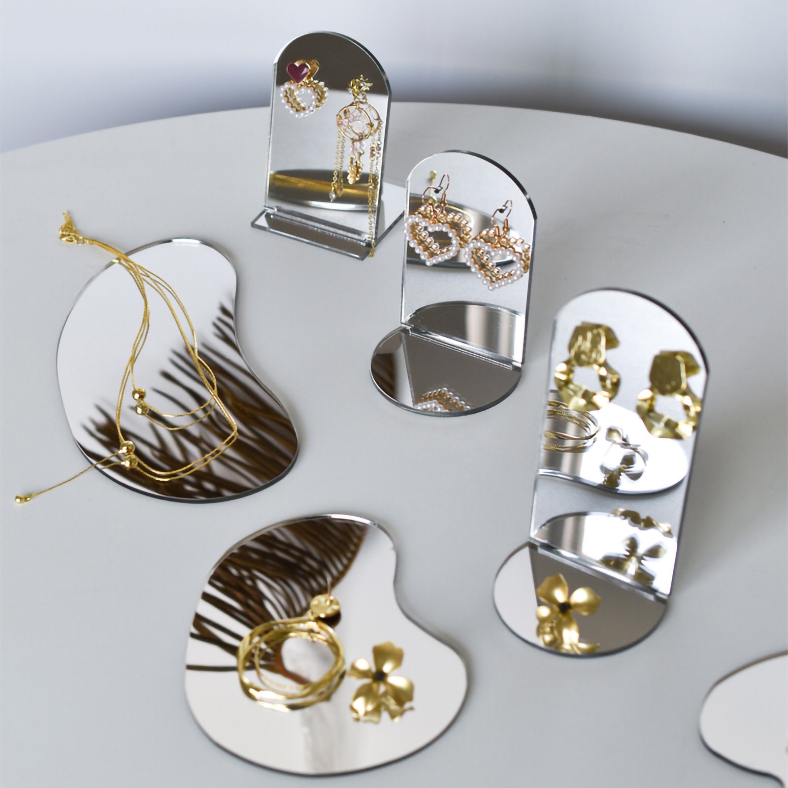 Irregular Mirror Jewelry Display Specular Reflection Jewelry - Etsy