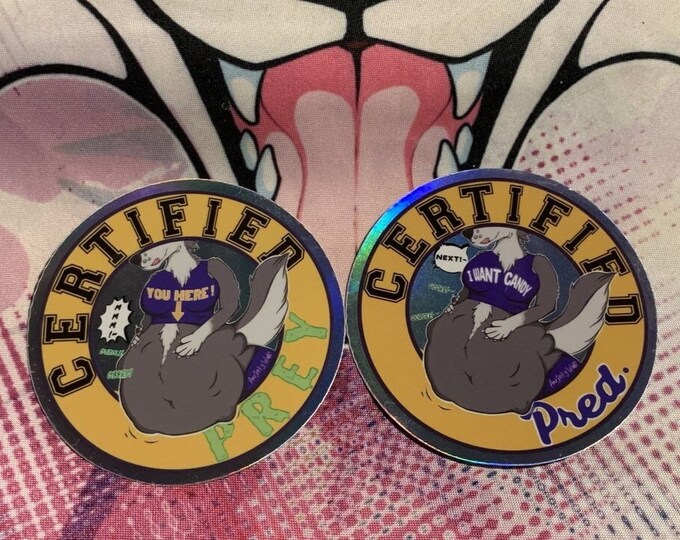 Certified Prey Holographic Vinyl Sticker - Etsy