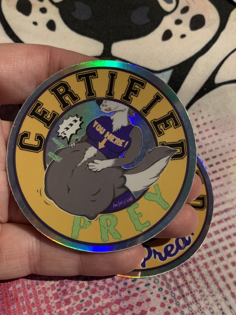 Certified Prey Holographic Vinyl Sticker - Etsy
