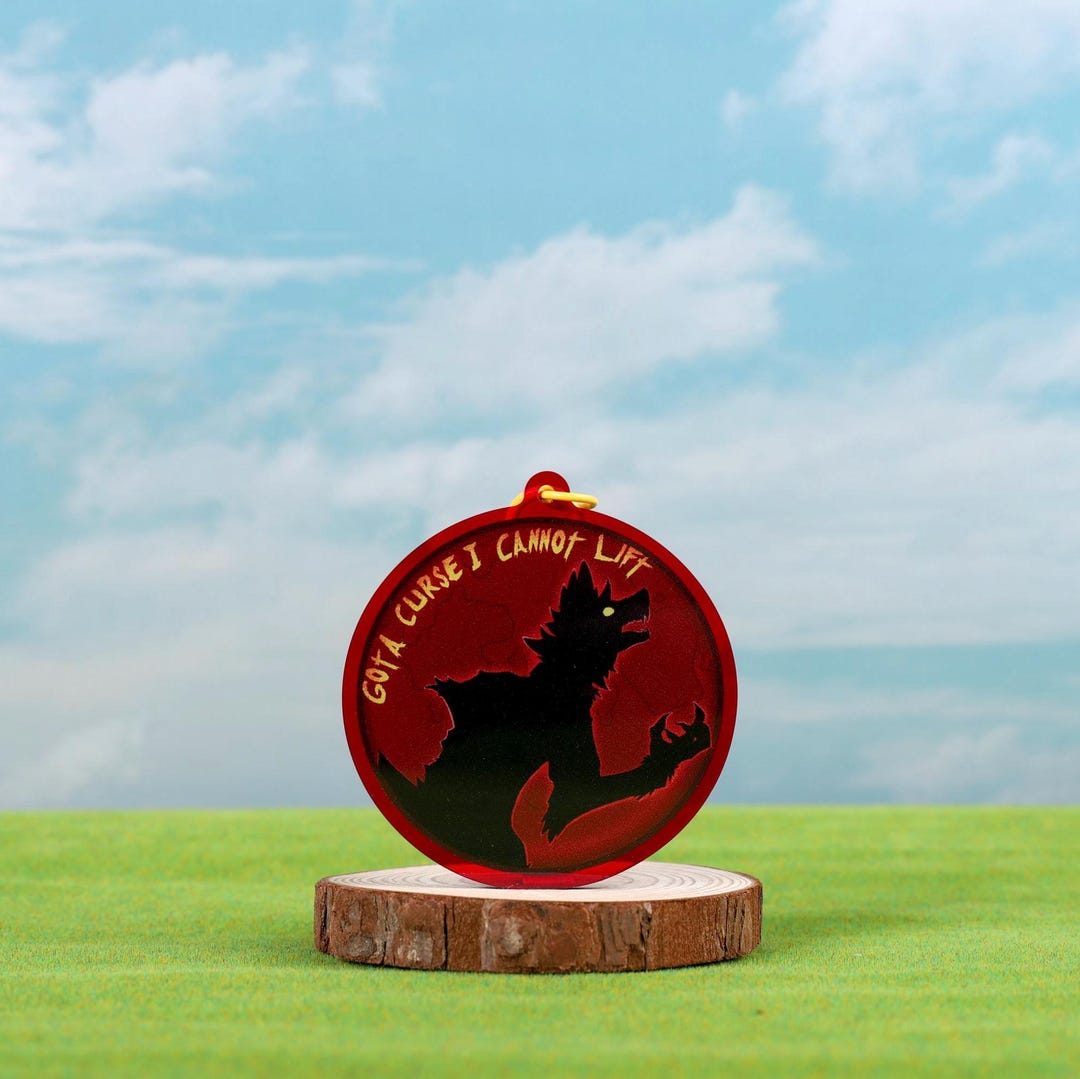 Werewolf Keychain Wolf Like Me TV on the Radio Double Sided Acrylic ...