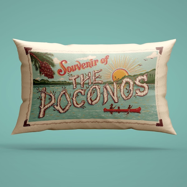 Postcard Pillow - Etsy