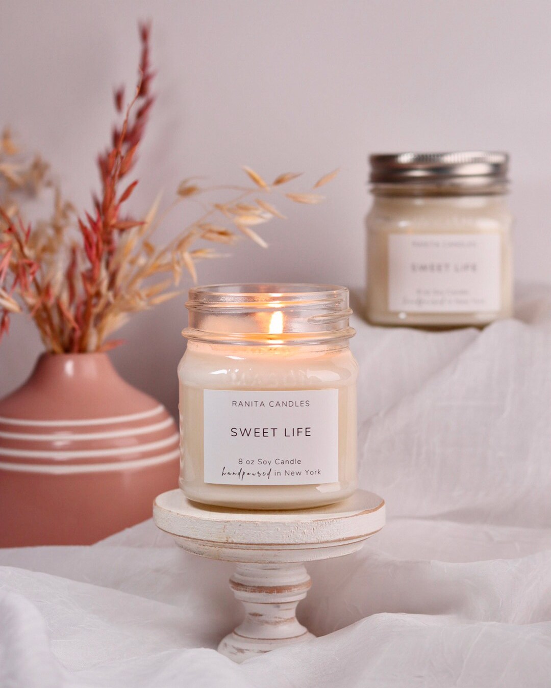 Sangria Scented Soy Candle, Handmade Mason Jar Candle, 8 Oz - Etsy