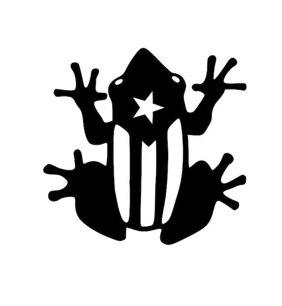 Coqui Puerto Rico Flag Decal Free Shipping Choose Size & - Etsy