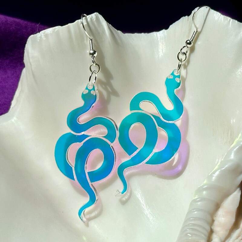 Snake Earrings - Etsy