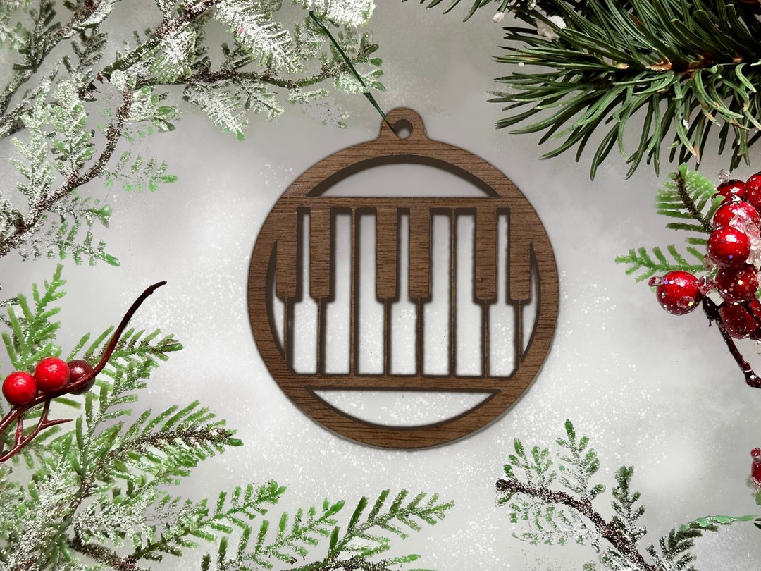 Custom Piano Keys Ornament for a Musical Holiday Season | Choice of ...