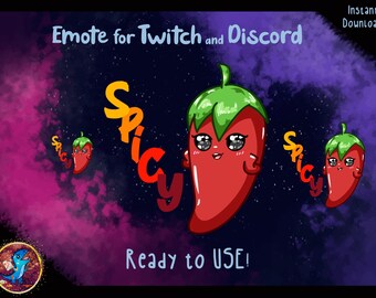 Spicy Pepper Emote for Twitch Streamers - Etsy