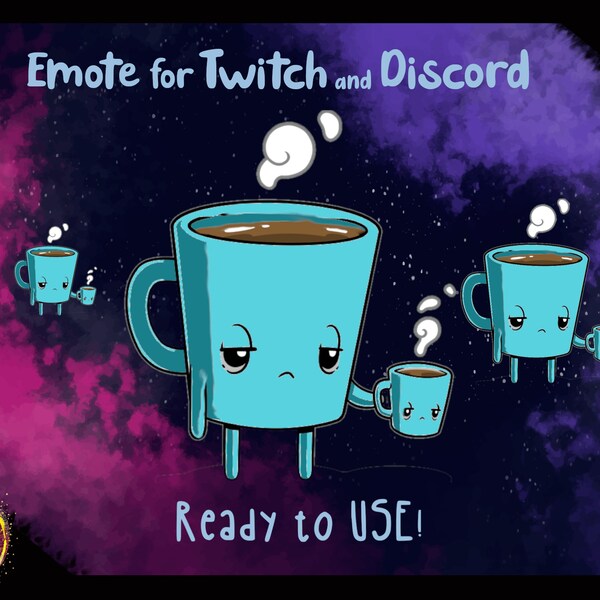 Coffee Emote for Twitch - Etsy