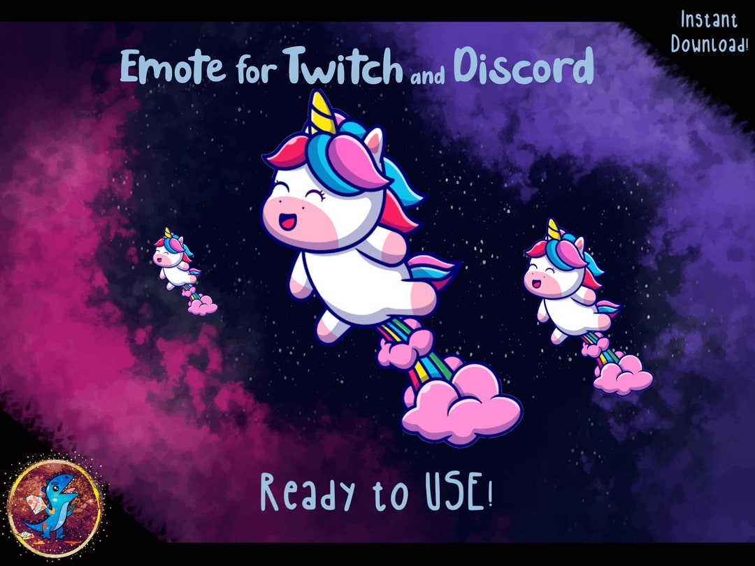 Cute Unicorn Fart Emote for Twitch or Discord - Etsy