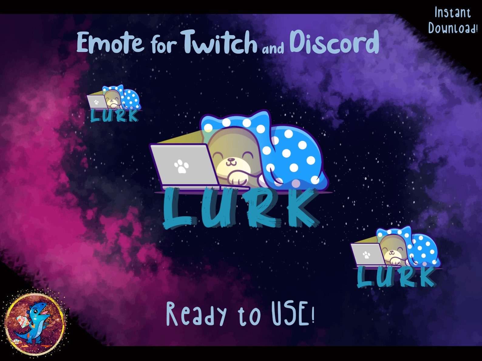Comfy Cat Lurk Emote for Twitch or Discord | Etsy
