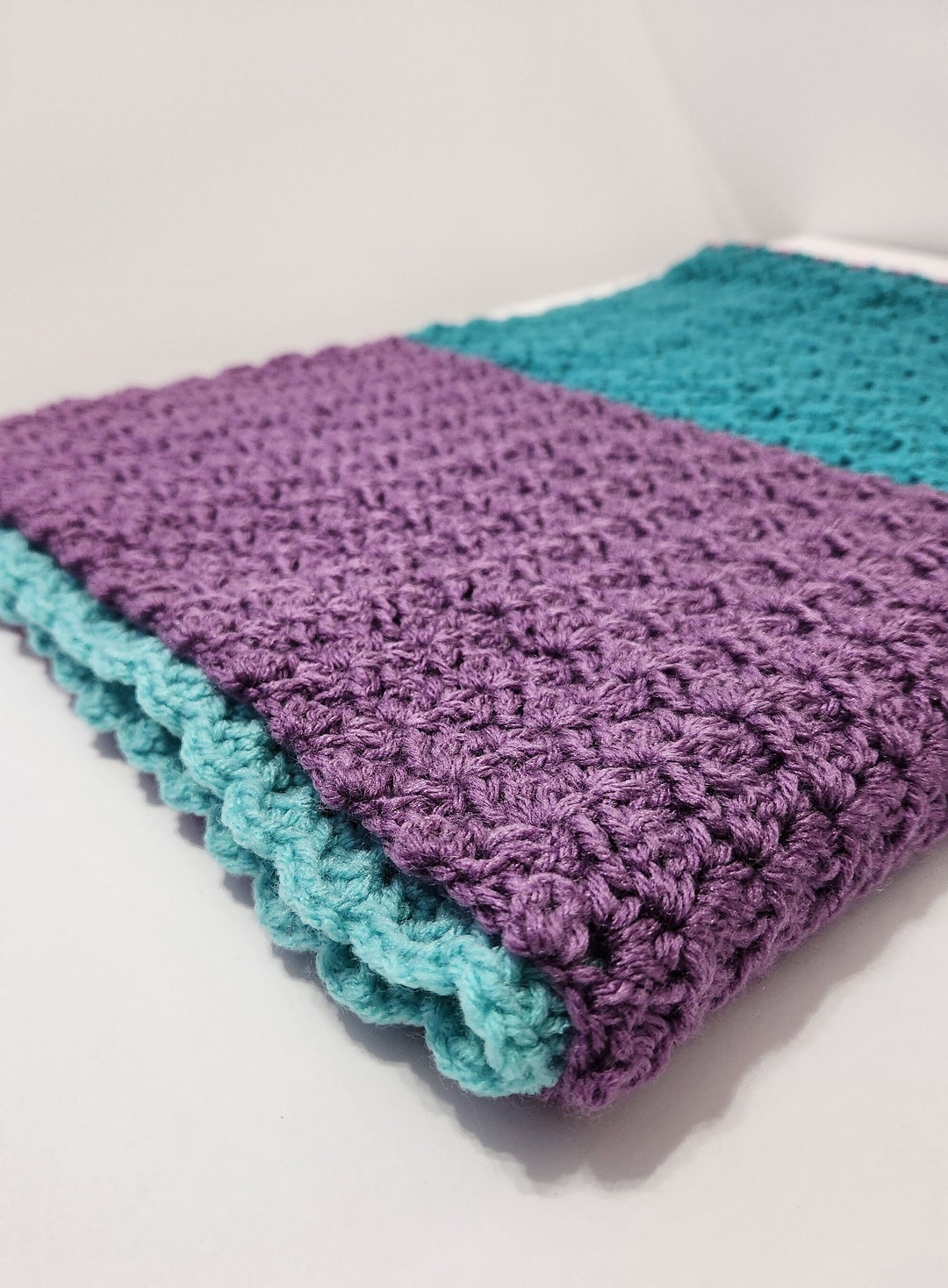 Purple+blue Baby Blanket - Etsy