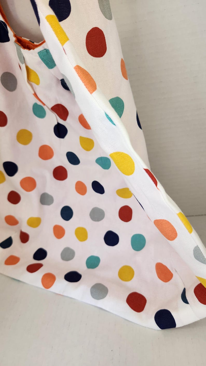 Polka Dot Tote Bag - Etsy