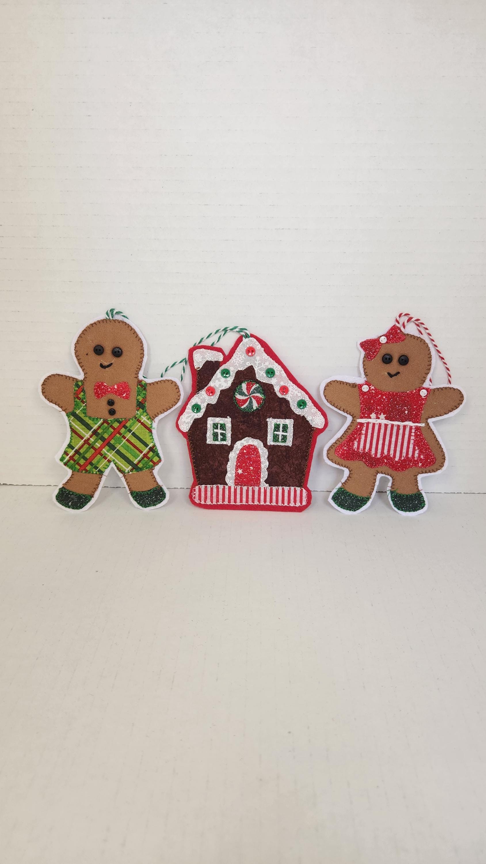 Gingerbread Ornament Set - Etsy