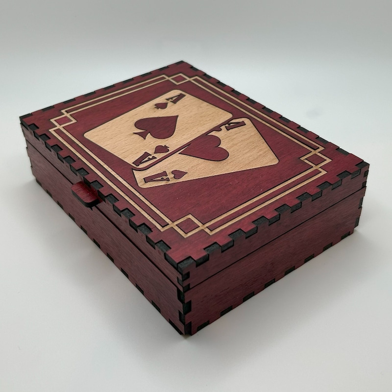 Laser Cut Playing Card Box - Etsy