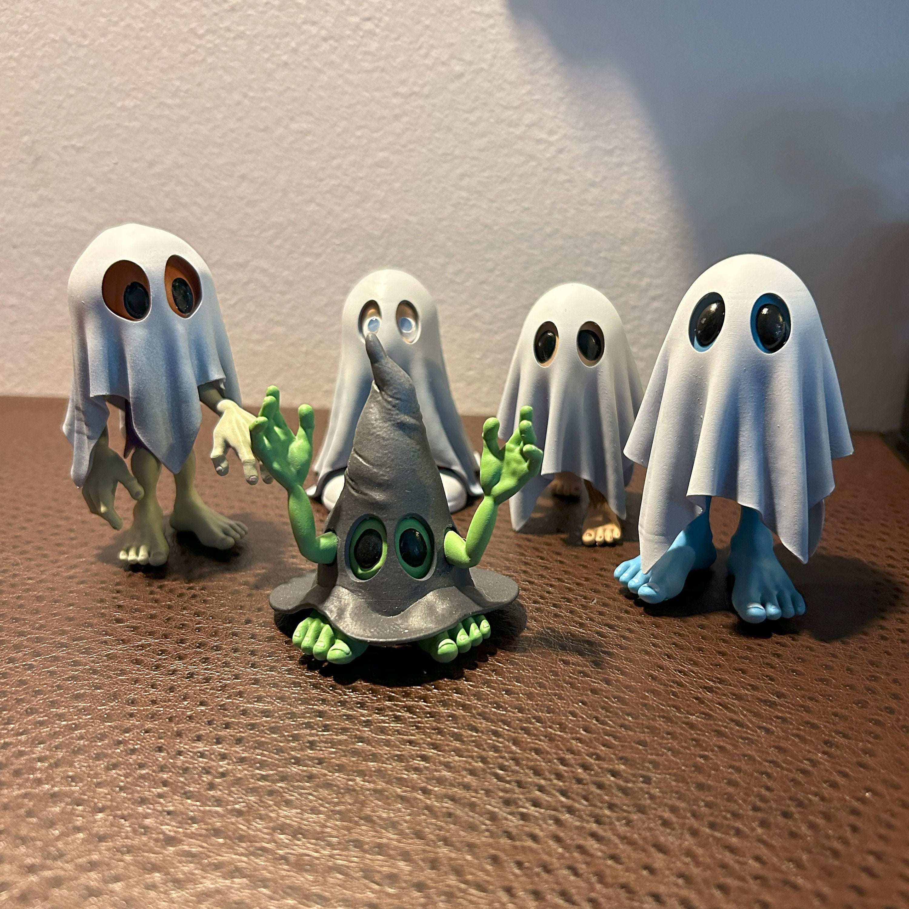 Cute Halloween Figurine Cute Monster Ghost Figure Halloween 3d - Etsy