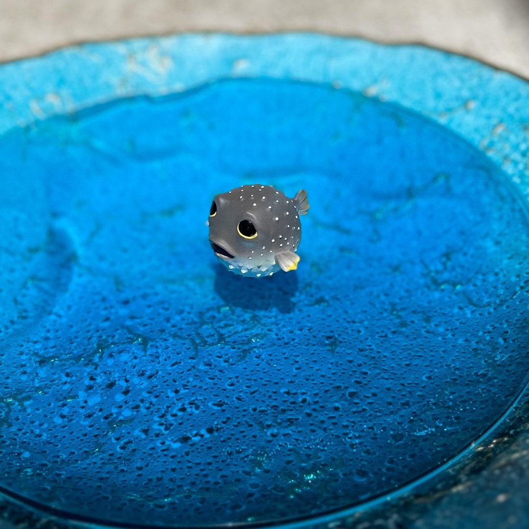Puffer Fish Figurine Cute Fish Model Miniature Fish Gift Fish Gift ...