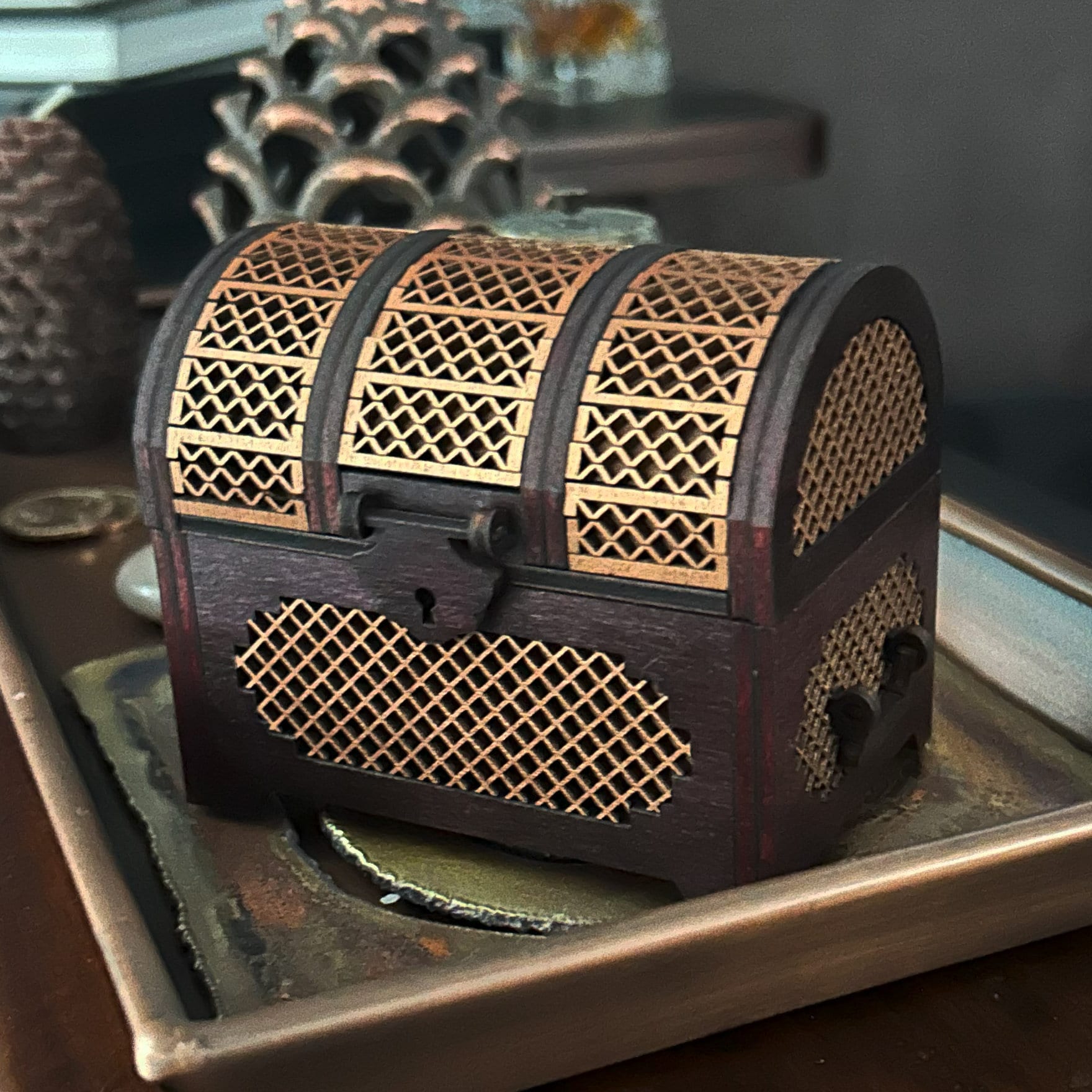 Laser Cut Box Detailed Jewelry Chest Digital File to Make Jewelry Box ...