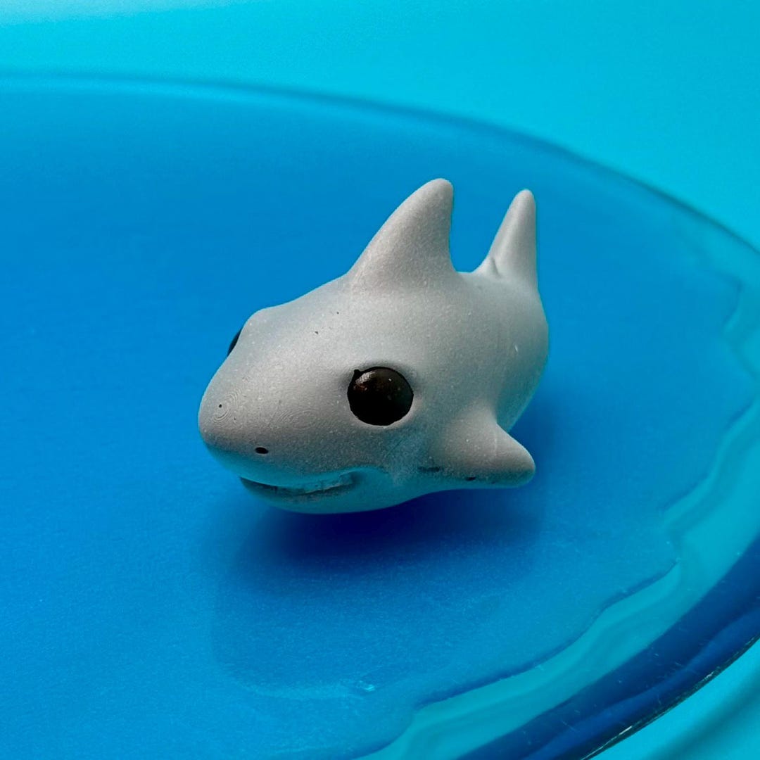 Cute Figurine Baby Shark Model Miniature Shark White Shark Gift ...