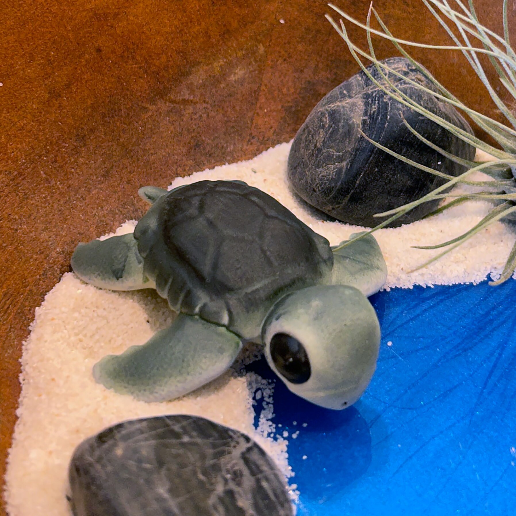 Sea Turtle Figurine Baby Sea Turtle Model Miniature Turtle - Etsy